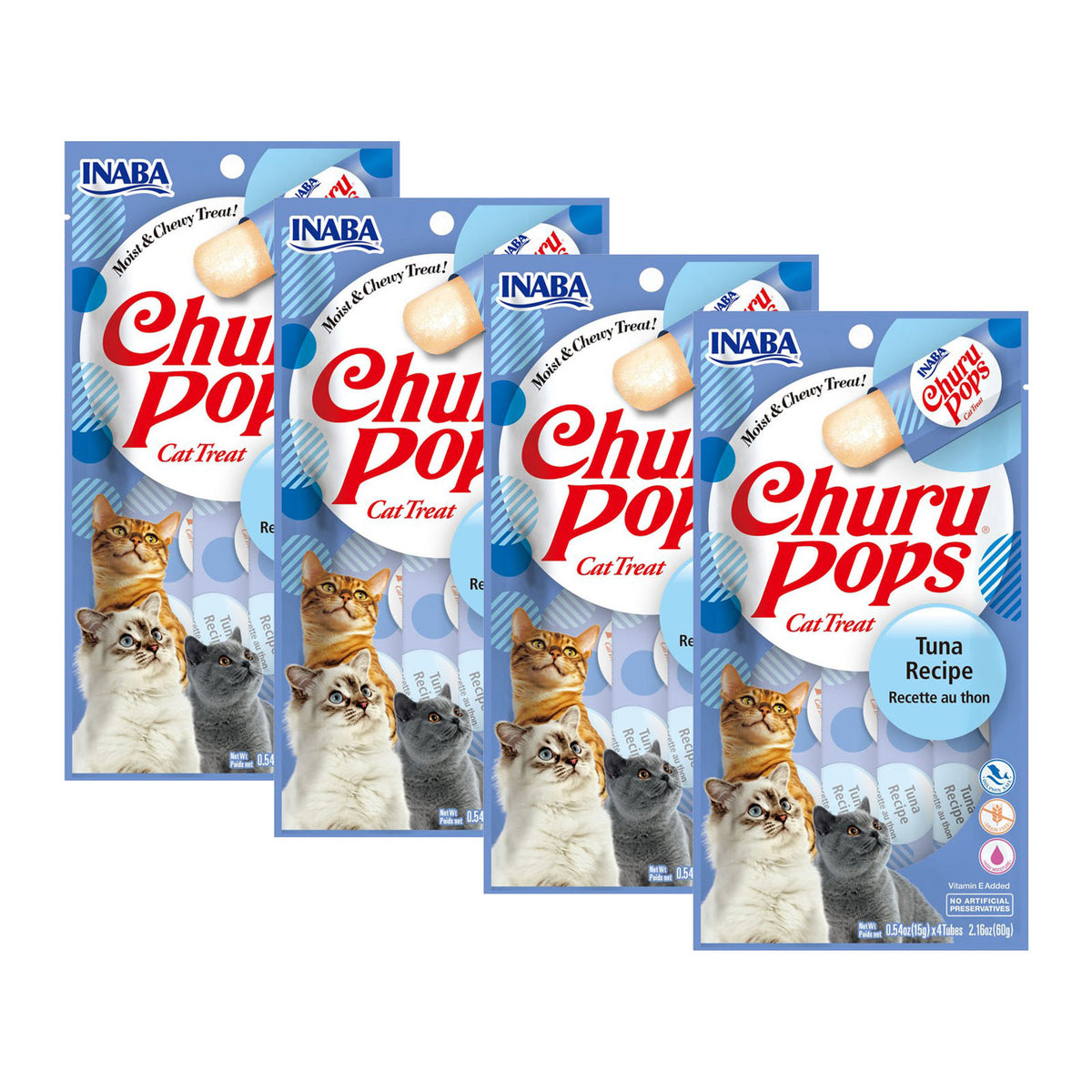 Inaba Churu Cat Churu Pops Tuna Recipe 4x15g
